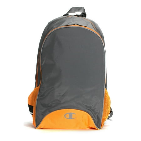 Champion Capital Backpack In Gray And Orange | Walmart Canada
