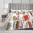 Chick-fil-a Themed Flannel Blanket - Soft, Breathable, Lightweight, All ...