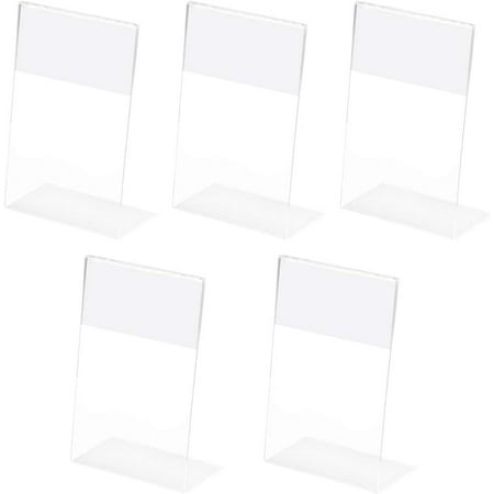 5Packs Sign Holder A4, Poster Menu Holder Lean to Perspex Leaflet ...