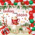 Christmas Cookies and Cocoa Birthday Party Decorations Red Green Coffee ...