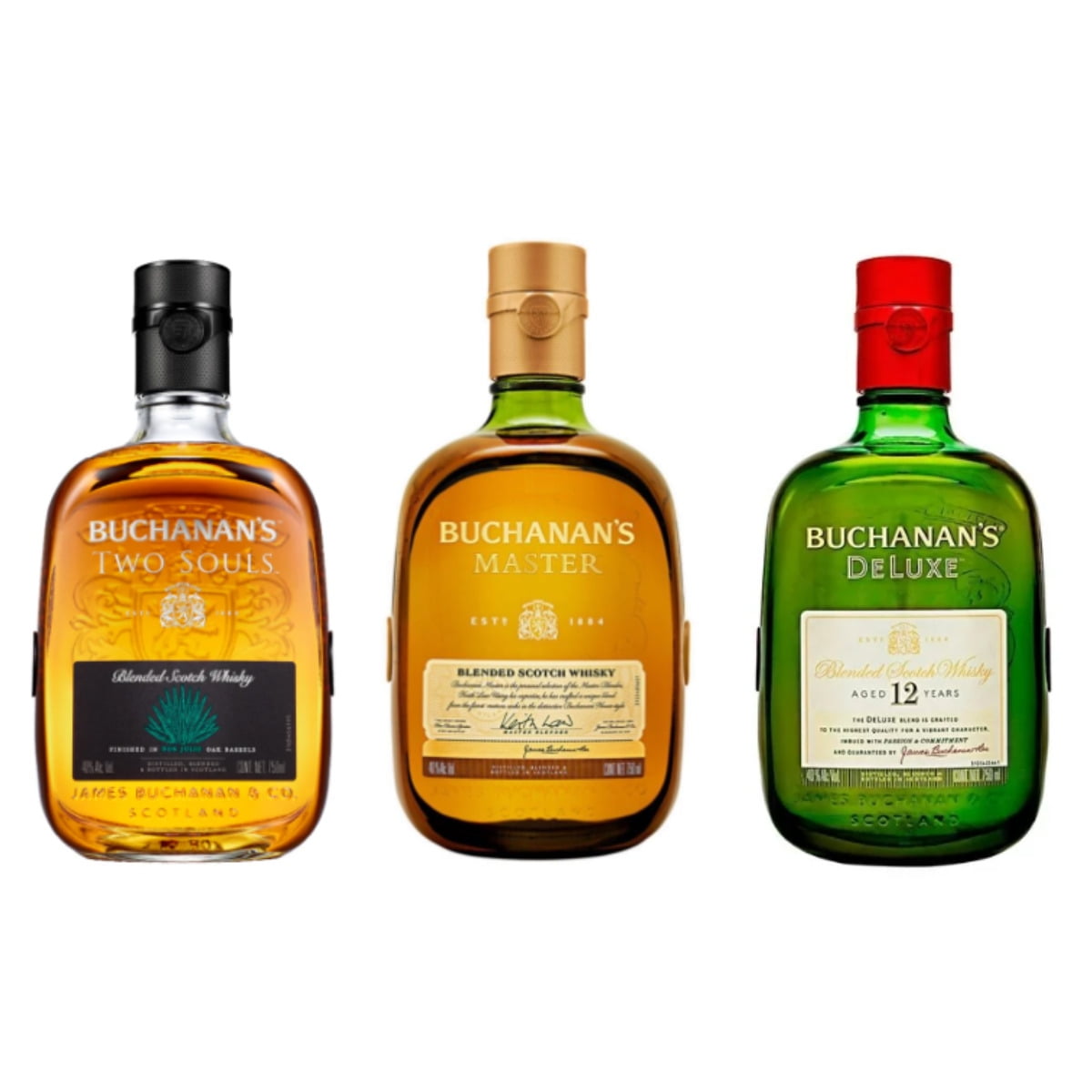 Pack de 3 Whisky Buchanans 1 Buchanans Blend Master 750 ml 1 Buchanans ...