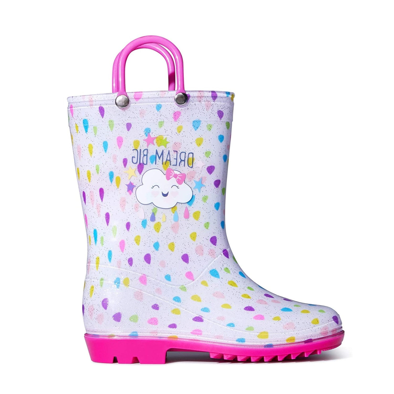 Bocca Kids Pink Dot Rain Boots for Toddler Girls Sizes 12 - Walmart.com