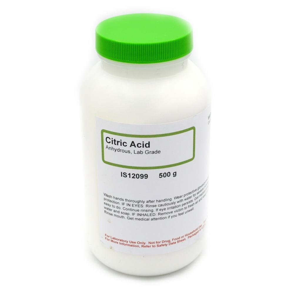 Anhydrous Laboratory-Grade Citric Acid, 500g - The Curated Chemical ...