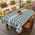 Boho Diamond Pattern Table Cloth 52x70in, Waterproof Rectangle ...