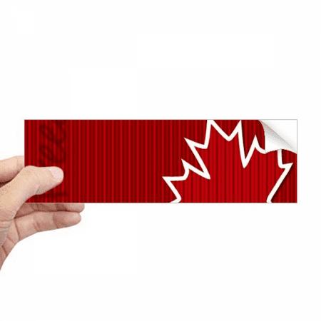Canada Flavor Happy Canada Day Rectangle Bumper Sticker Notebook Window ...