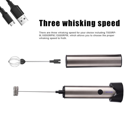 Electric Milk Frother 3 Gears Adjustable Milk Stirring Machine 800mAh ...