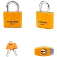 RGRVFD-Set of 8 Small LocksCovered Aluminum Keyed Alike Padlocks30MM ...