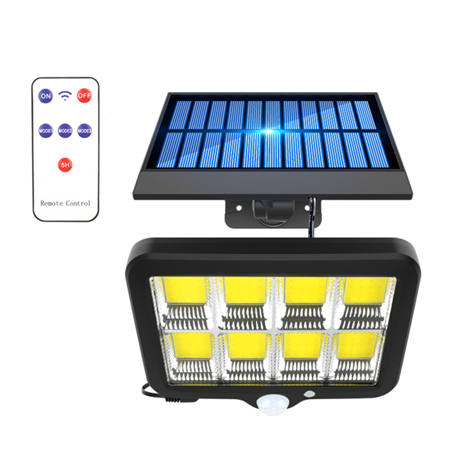 Anself Solar Powered Energy 160PCS COB Flood Light S-pot Lamp with ...