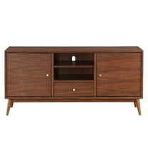 Bowery Hill Modern / Contemporary Rustic Turquoise Solid Wood 65" TV ...