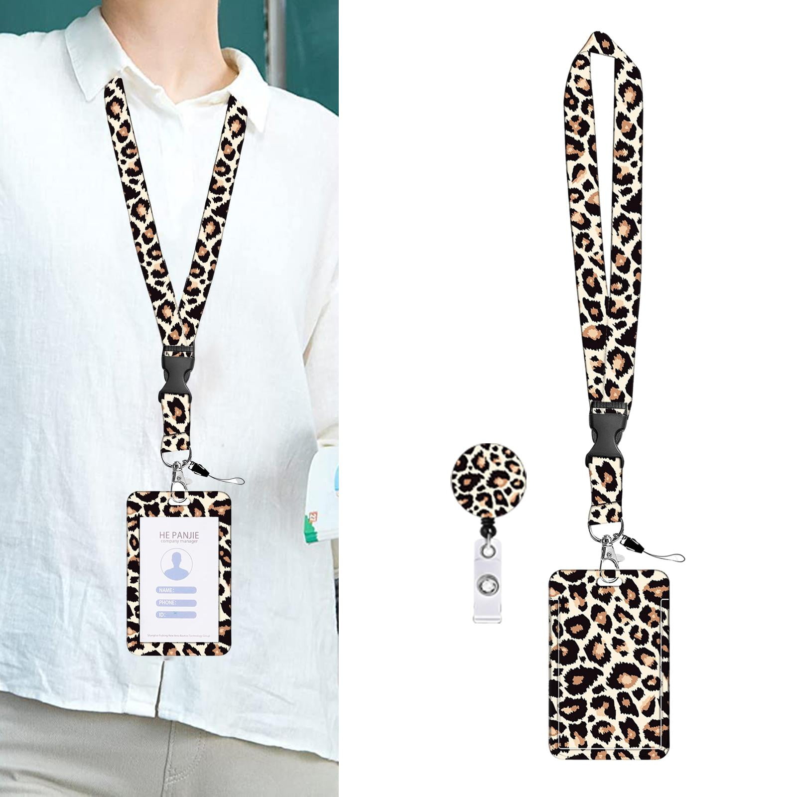 Cute ID Card Holder Lanyard with Clip Badge Holder for School Teacher ...