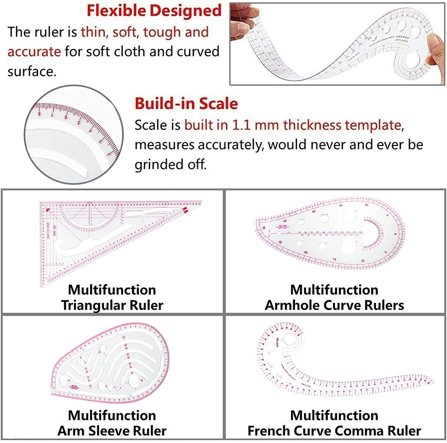 Tools Sewing & Fiber Dressmaking Pattern ruler Pattern Making Ruler ...