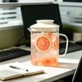 Borosilicate Glass Pitcher with Detachable Filter Screen, 850ml Large ...