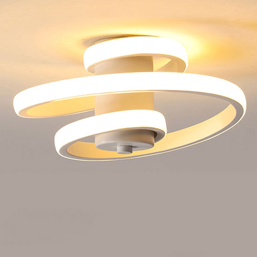 ADISUN Modern Spiral Design LED Ceiling Light 18W Modern Lighting ...