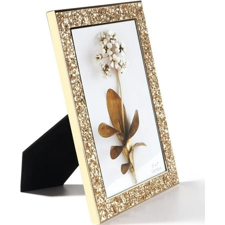 Hersh Picture Photo Frames, Gold Frame Fits 5 by 7 Inch Picture,Metal ...