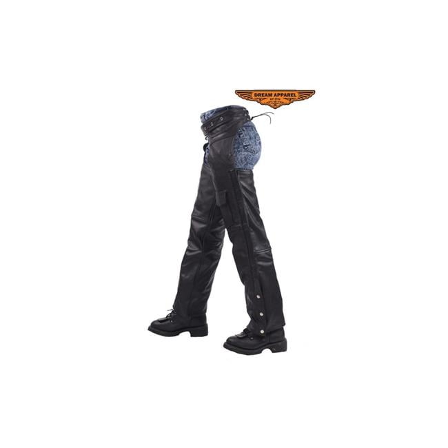 Dealer Leather C326-RC-3XL Mens Leather Braided Chaps with Mesh Liner ...