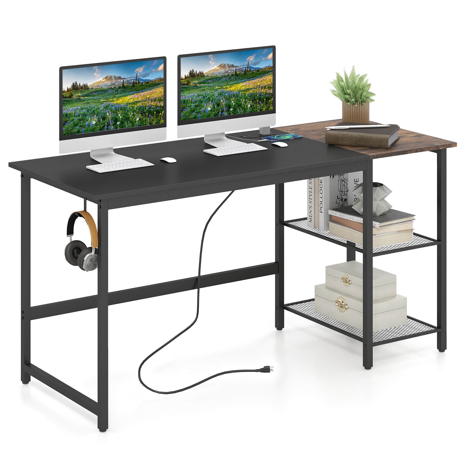 Click here for Costway 48 Writing Gaming Desk With Anti-Tipping D... prices
