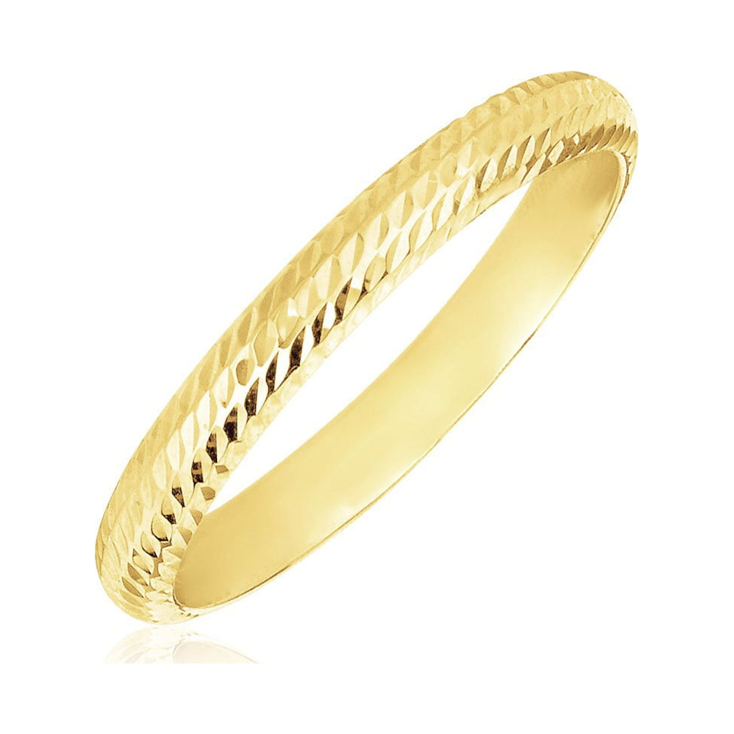 Click here for Zawadee 14k Yellow Gold Textured Comfort Fit Weddi... prices