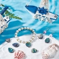 8Pcs 2 Style Abalone Shell/Paua Shell Beads Heart & Teardrop Colorful ...