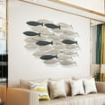 3D Metal Fish Wall Art Decor for Living Room, Modern Luxury Wall Art ...