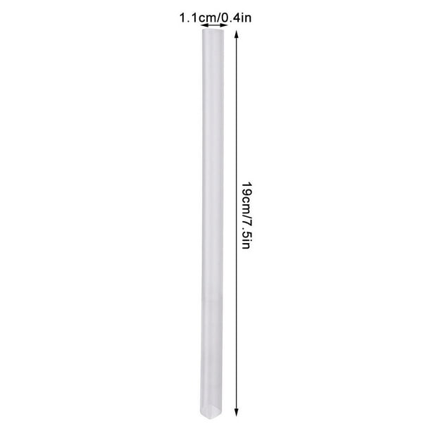 YUANOU 100pcs Individually Wrapped Clear Jumbo Straw Plastic Drinking ...