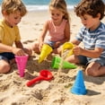 Beach Toys for Kids, Ice Cream Sand Toy Set with Waffle Cone Molds and ...