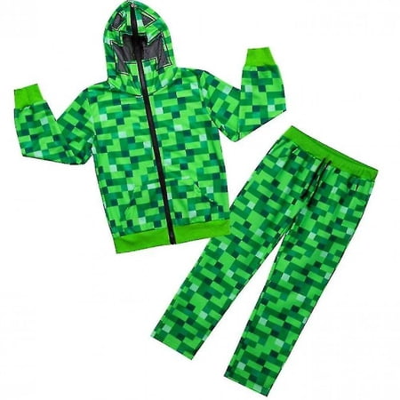 Minecraft Creeper Onesie For Boys & Girls | Kids Green Soft Pixelated ...