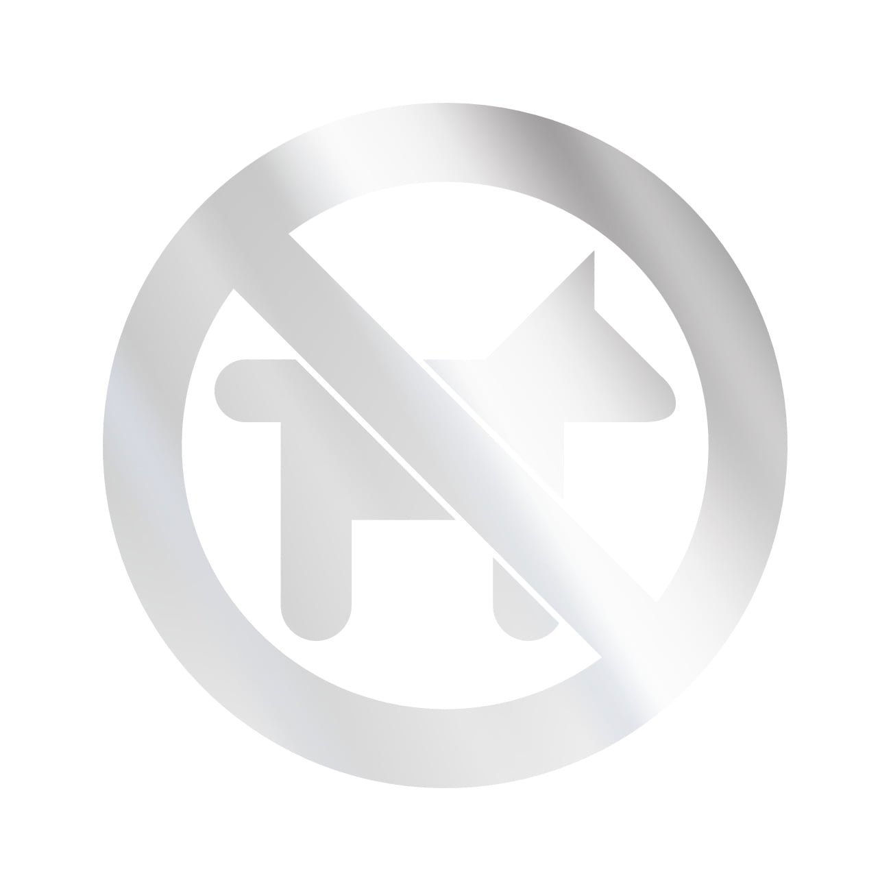 No Dogs Sticker Decal Die Cut - Self Adhesive Vinyl - Weatherproof ...