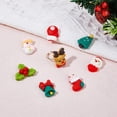 48Pcs 8 Styles Christmas Theme Opaque Resin Cabochons Reindeer ...