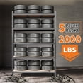 5-Tier Adjustable Metal Storage Shelves, Heavy Duty Utility Rack for ...