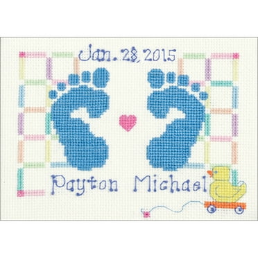 Dimensions/Learn-A-Craft Counted Cross Stitch Kit 6" Round-Baby ...