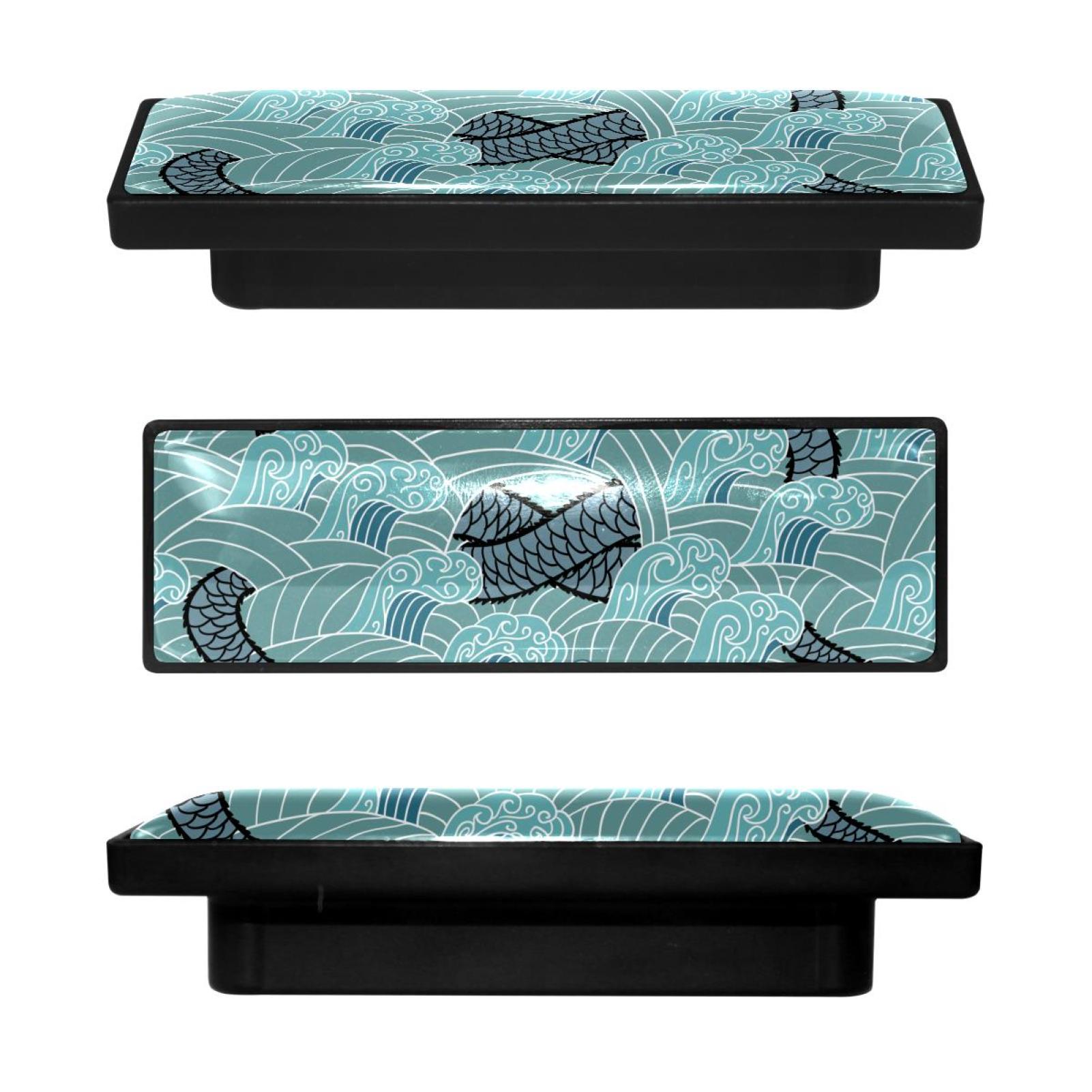 4 Pcs Rectangle Cabinet Handle Cupboard Knob Drawer Pulls Handle ...