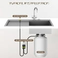 Garbage Disposal Air Kit Sink Disposal Long Stainless Golden Brushed ...