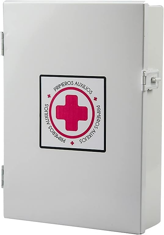 Botiquín De Primeros Auxilios M Color Blanco Caja Metálica Para ...