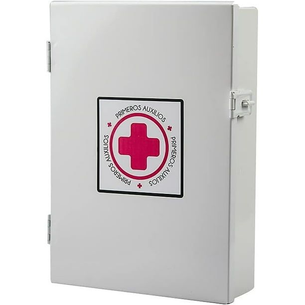 Botiquín De Primeros Auxilios M Color Blanco Caja Metálica Para ...