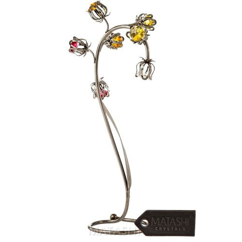 Matashi Crystal Crystal Flower Table Sculpture - Walmart.com