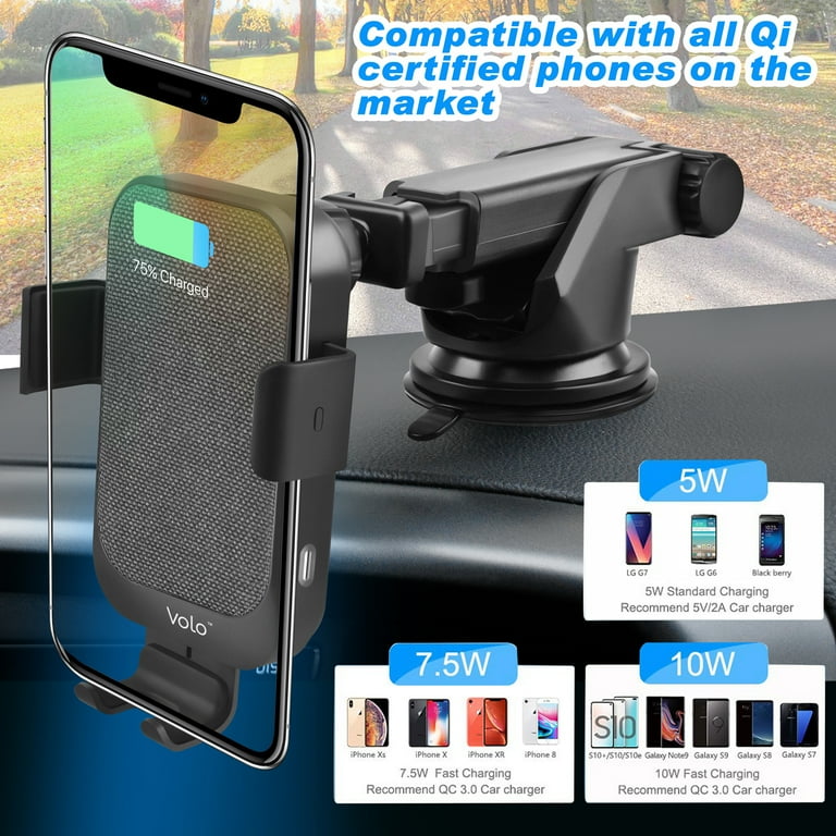 Volo X-1 Qi Fast Charging Car Mount