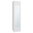 JERFIT White Storage Cabinet with Full-Length Mirror, 4 Adjustable ...