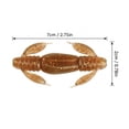 Soft Shrimp Fishing Tackle Bionic Design for Bass and Perch Freshwater ...