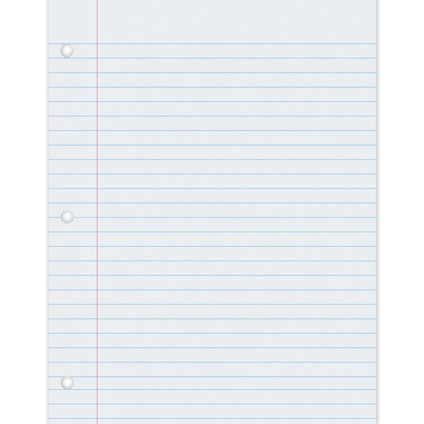 Pacon, Composition Paper, White, 3-Hole Punched, Red Margin, 3/8" Ruled ...