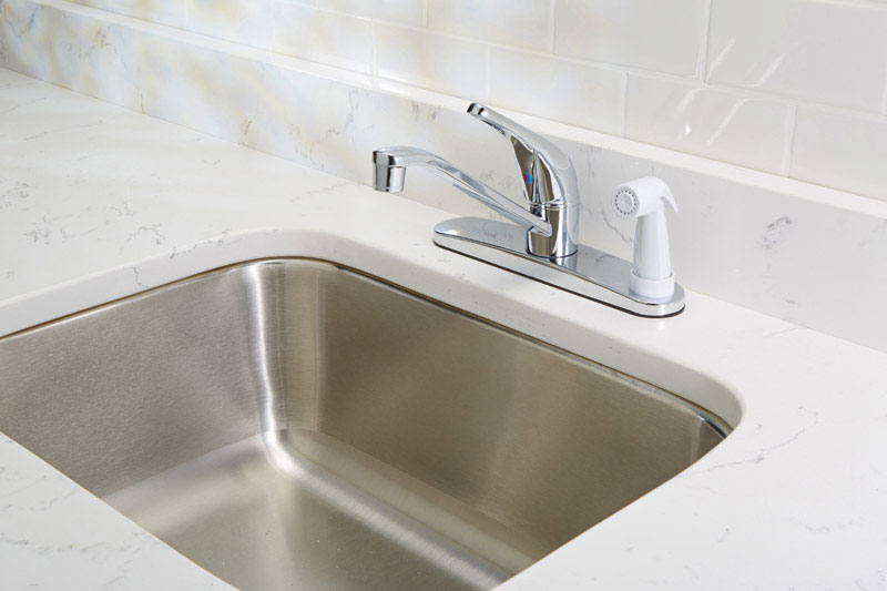 Oakbrook Kitchen Faucet Low Lead Single Handle 8 " 1.75 Gpm Wht ...