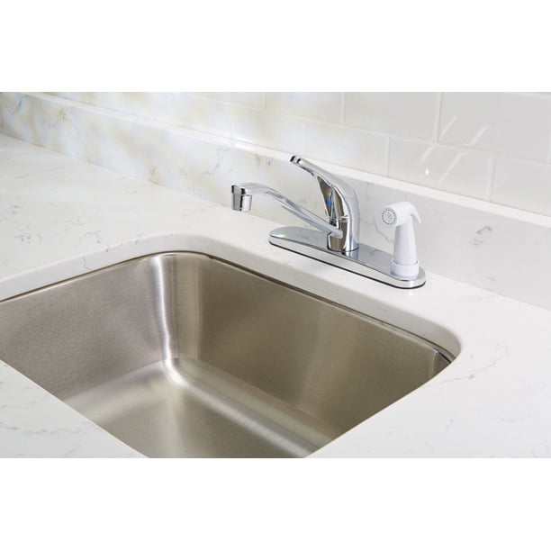 Oakbrook Kitchen Faucet Low Lead Single Handle 8 " 1.75 Gpm Wht ...