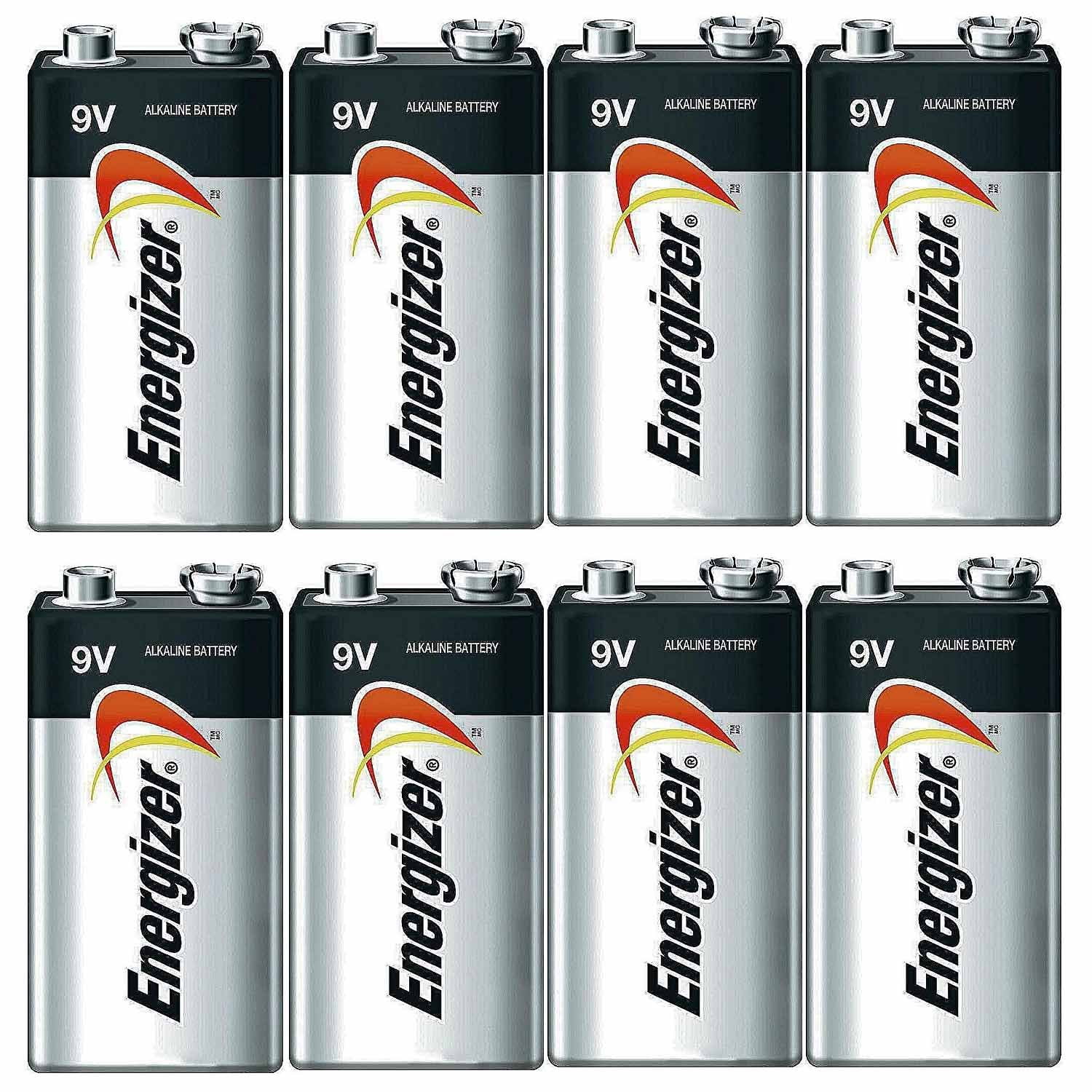 Energizer E522 Max 9 Volt Alkaline Battery - 8 Batteries - Walmart.com