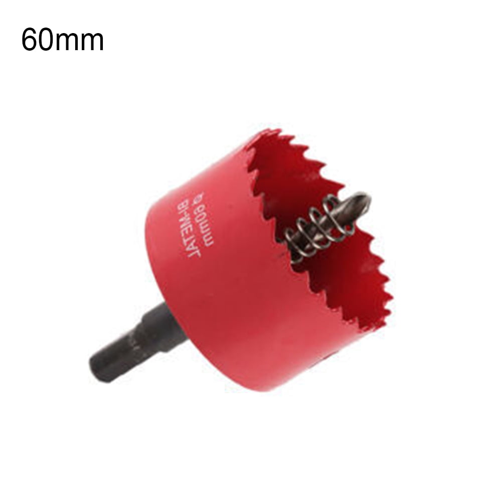 Iron Plate Hole Opener, 60/65/80/100mm Red Metal Wood Hole Saws Drill ...