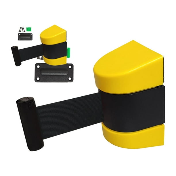 Barrera de cinta retráctil telescópica para montaje en pared, divisor ...