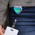 Adventurous and Flexible Gumby Heart Lanyard Retractable Reel Badge ID ...