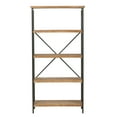 Noble House Jake 4 Shelf Bookcase, Brown - Walmart.com