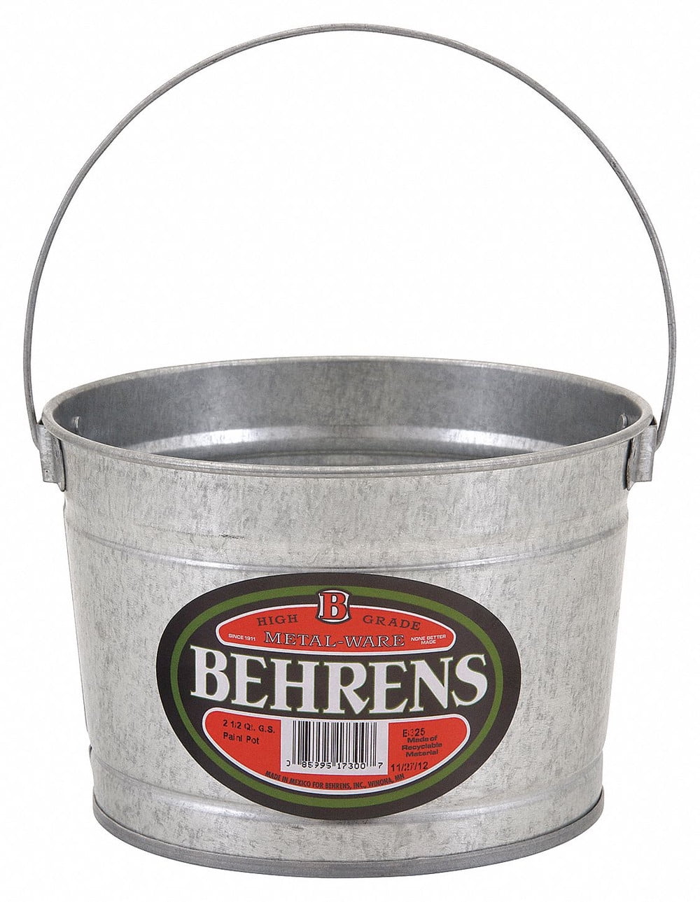Behrens Bucket,3-4 gal,Silver B325 B325 ZO-G1827397 - Walmart.com