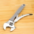 Heavy-duty Adjustable Wrench with Sesolution Locking Jaw, 10-inch Steel ...
