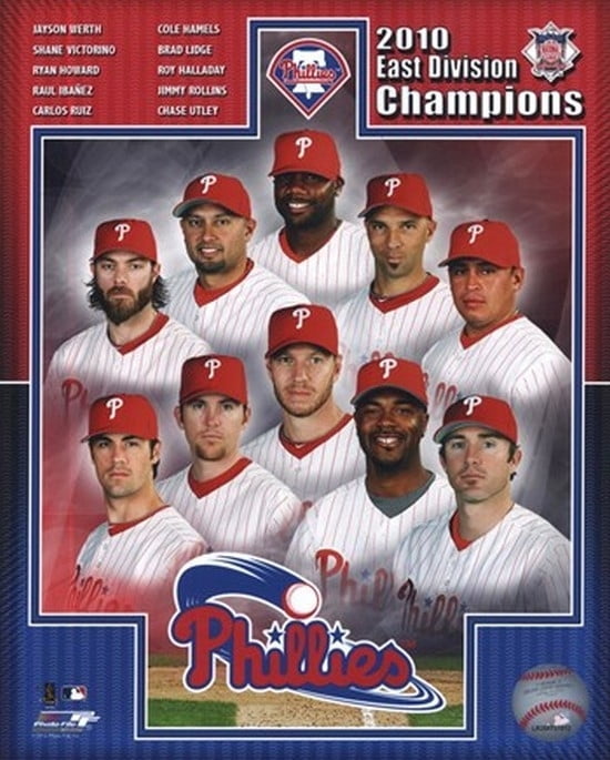 Philadelphia Phillies 2010 NL East Division Champions Composite Sports ...