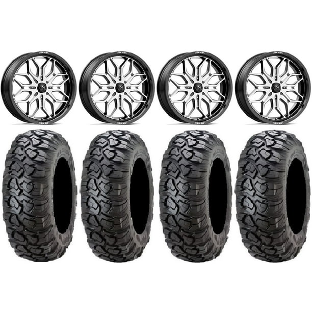 MSA Sniper 18" Wheels Machined 34" Ultracross Tires Sportsman RZR ...